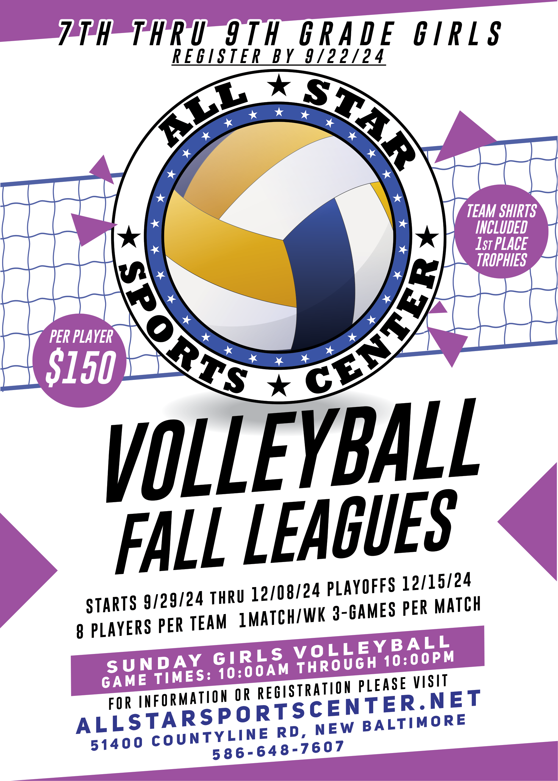 ALL STAR SPORTS CENTER – SPORTS & TRAINING FACILITY