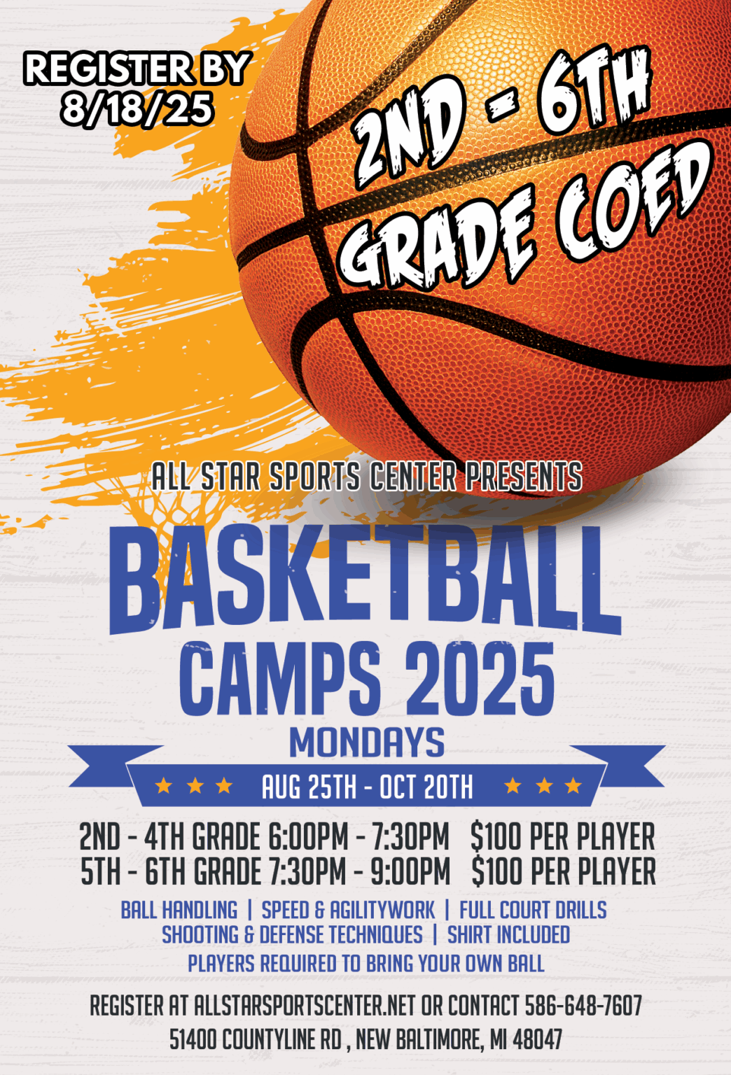ALL STAR SPORTS CENTER – SPORTS & TRAINING FACILITY